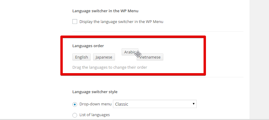 Language Setup - WPML