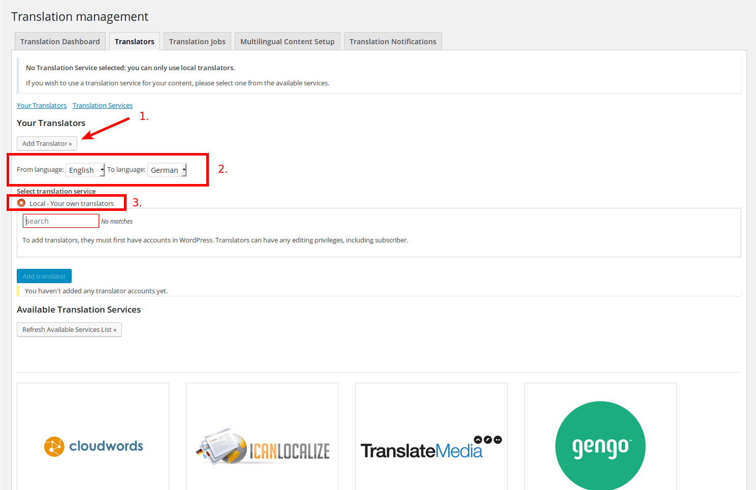 Using WPML's Translation Management - WPML