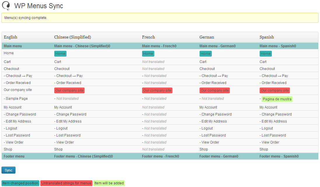 Translating Menus – MediaCenter